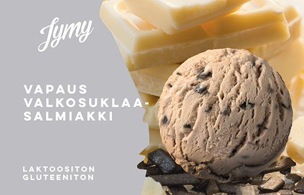 Vapaus valkosuklaa-salmiakkijäätelö - Jymy